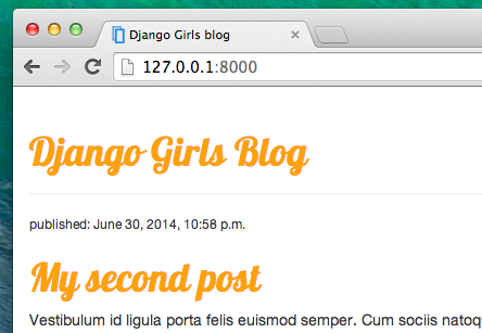 CSS - Deixe mais bonito | Django Girls tutorial